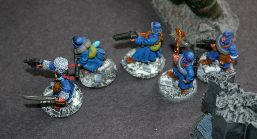 Imperial Guard Command Squad advancing. - Felix's Gaming Pages